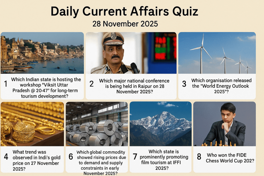 Daily Current Affairs Quiz – 28 November 2025 (With Answers) | Daily GK ...